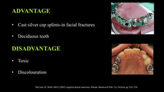 Luting agents used in prosthodontics | PPTX