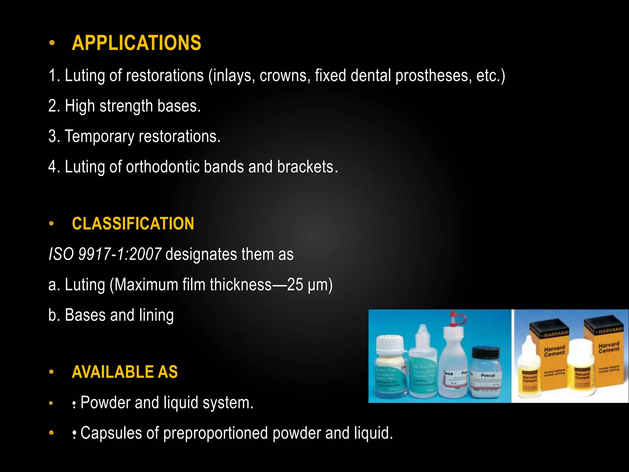 Luting cements | PPTX