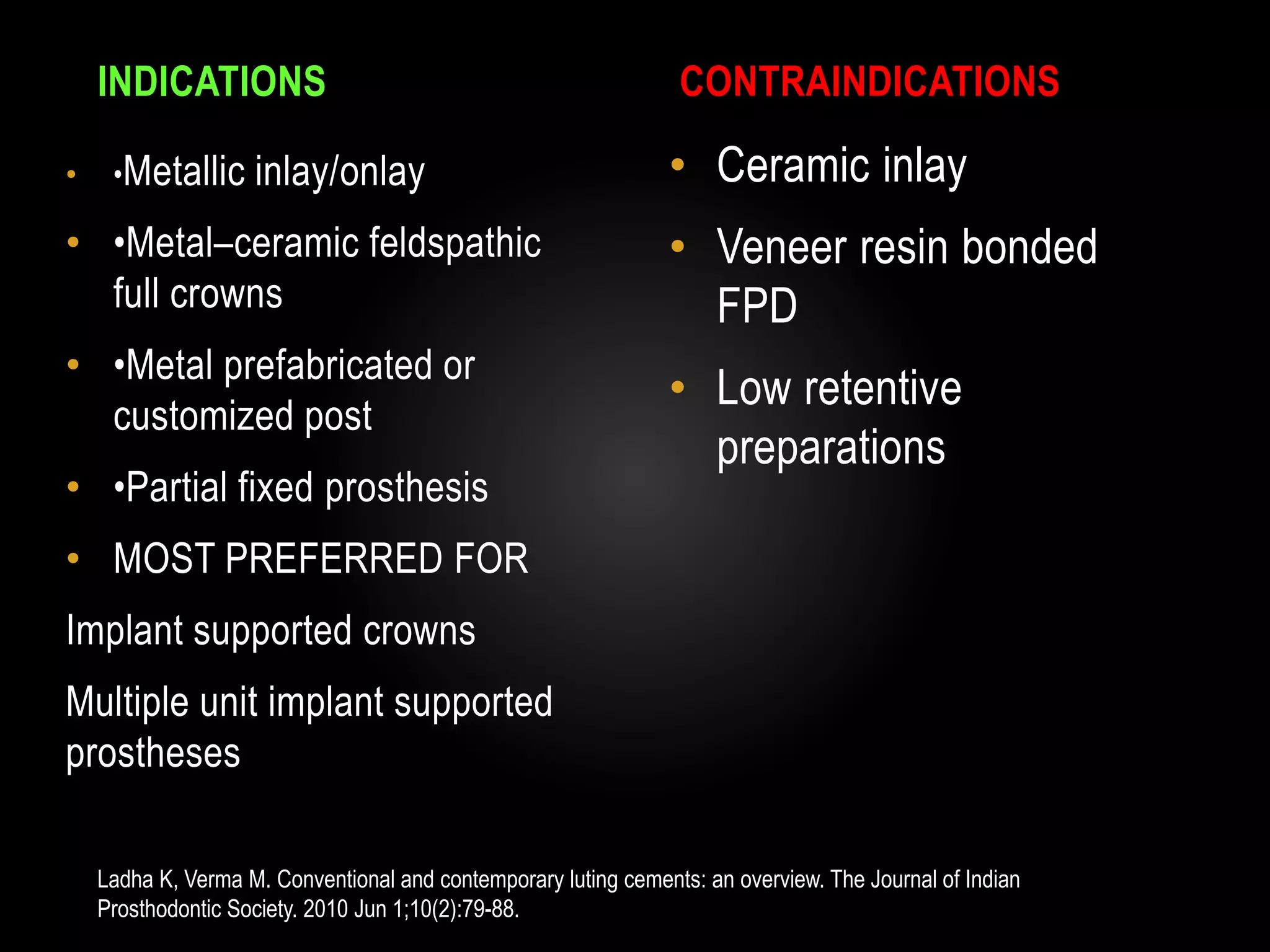 Luting cements | PPTX