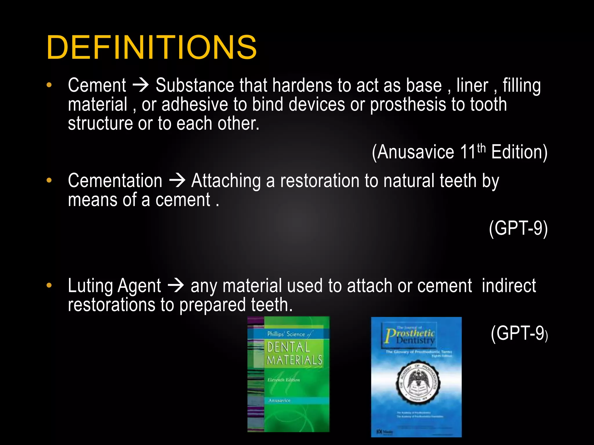 Luting cements | PPTX