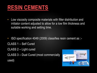 Luting cements | PPTX