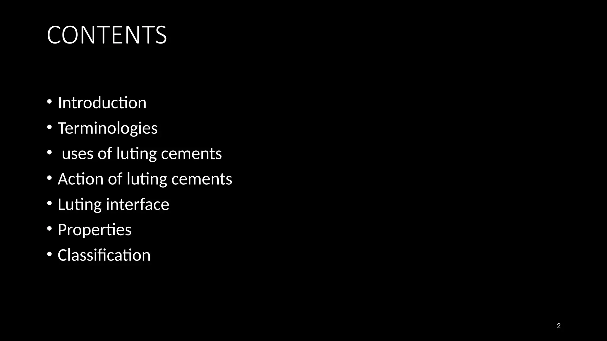 LUTING CEMENTS in prosthodontics dentistry | PPTX