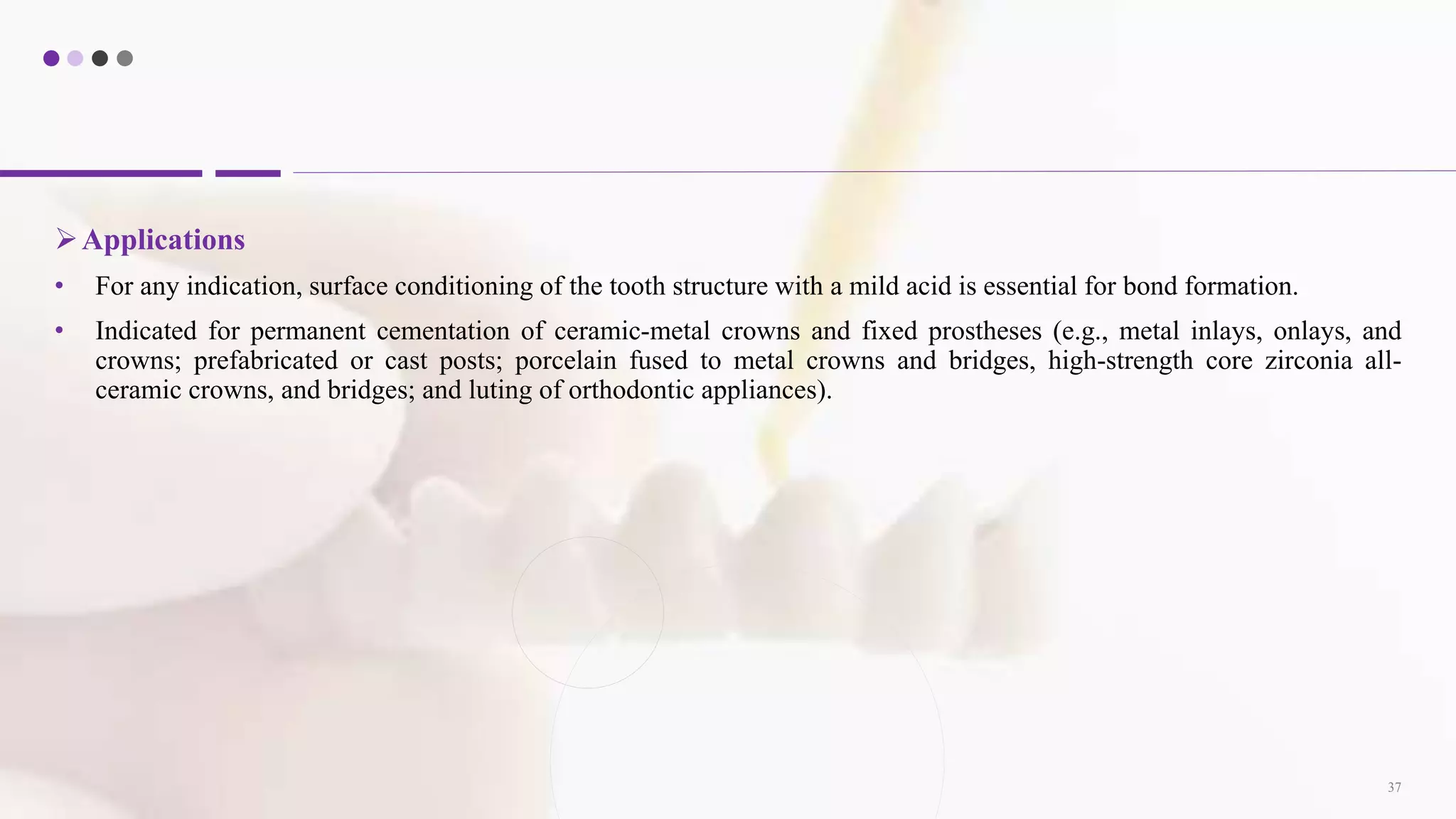 Luting cements or dental cements | PPTX