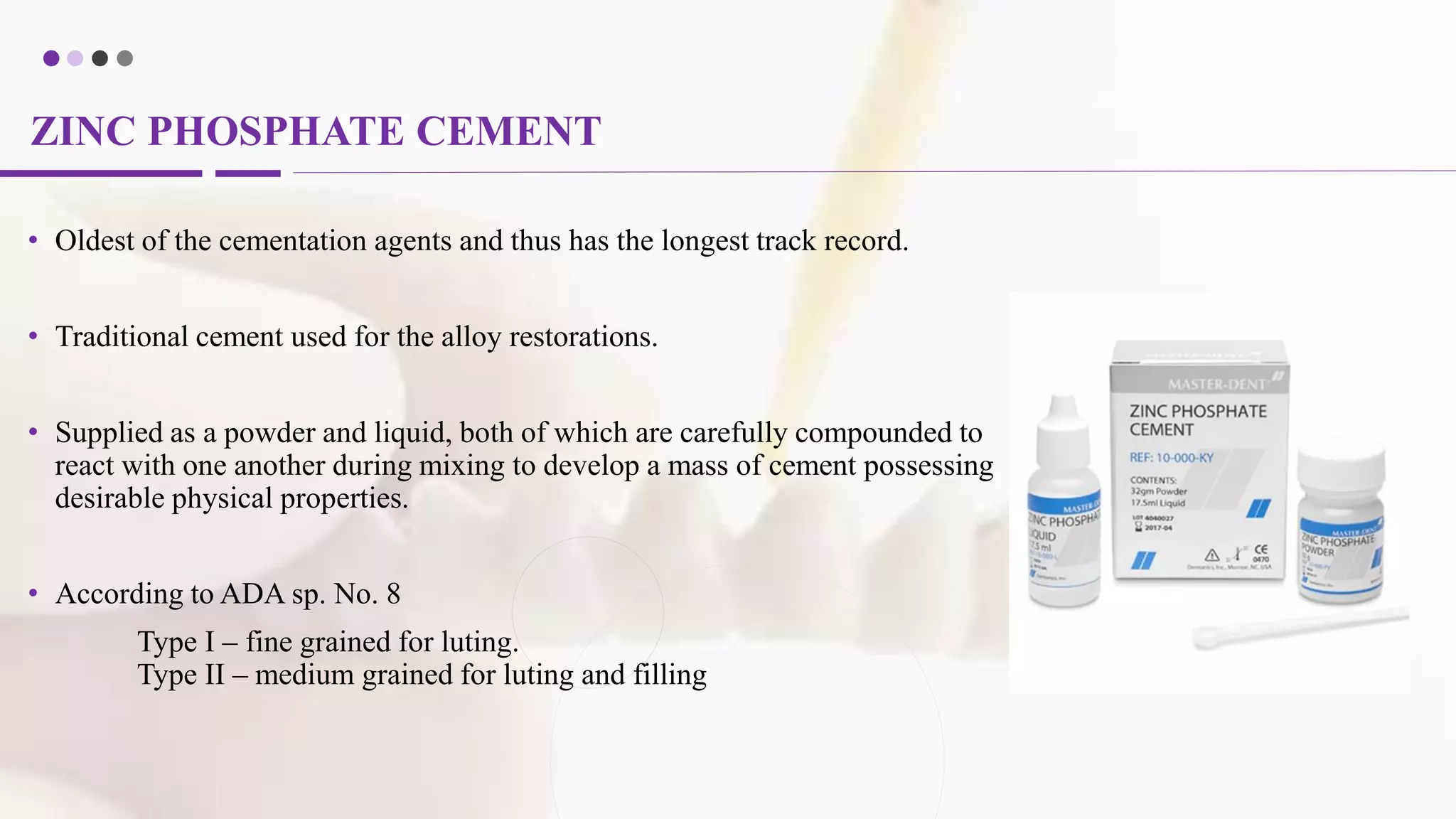 Luting cements or dental cements | PPTX