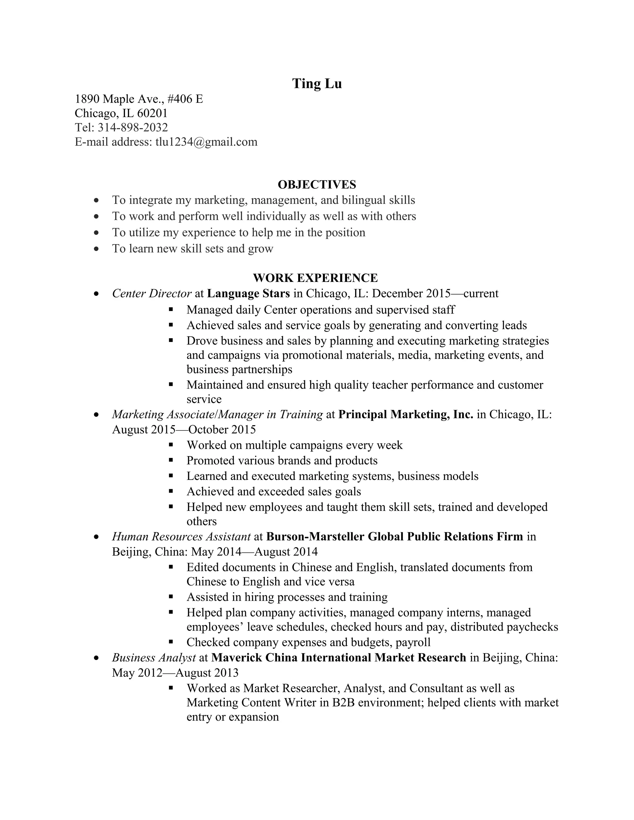 Lu ting cv | DOC