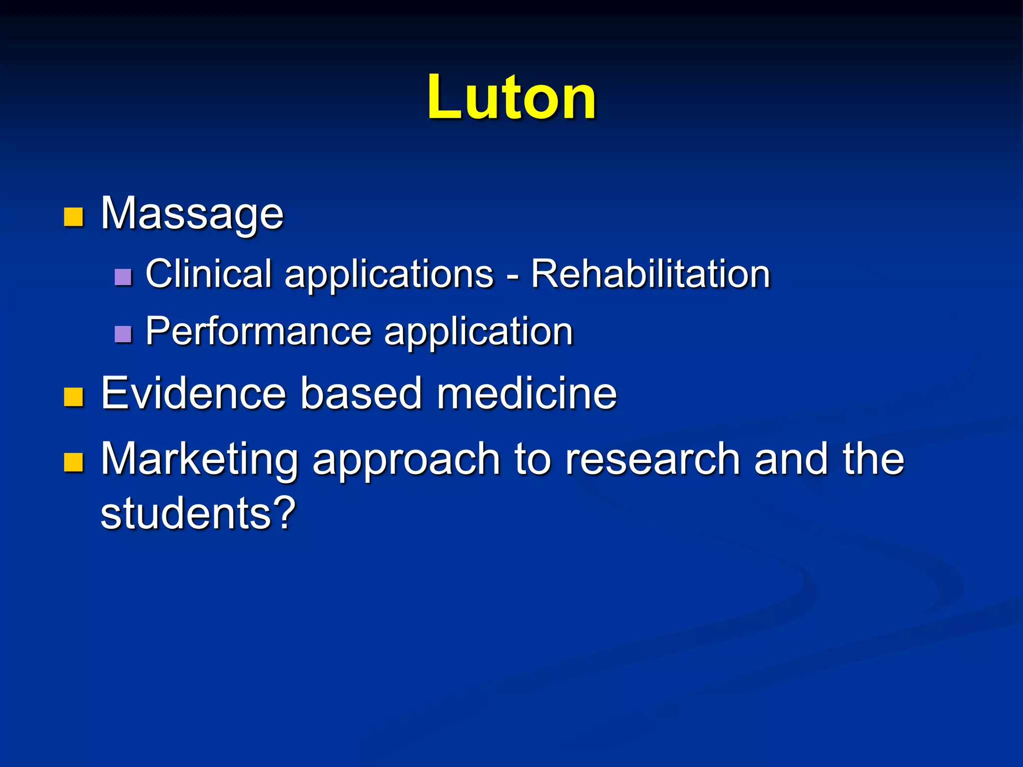 University of Luton interview | PPT
