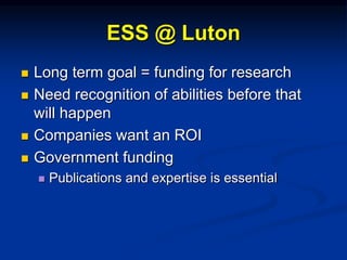 University of Luton interview | PPT