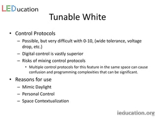 Tunable White Lighting Control with LEDs by Tom Shearer and Craig Casey ...