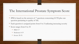 Lower Urinary Tract Symptoms --LUTS.pptx