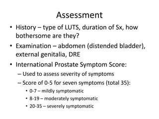 Lutsbphcarcinomaprostatelowerurinarytract | PPT