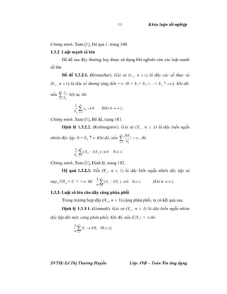 Luật số lớn cho mảng các biến ngẫu nhiên độc lập theo hàng | PDF