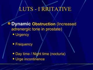 Luts, retention, anuria | PPT