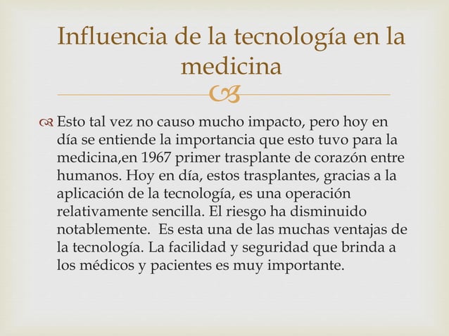 tecnologia en la medicina | PPT