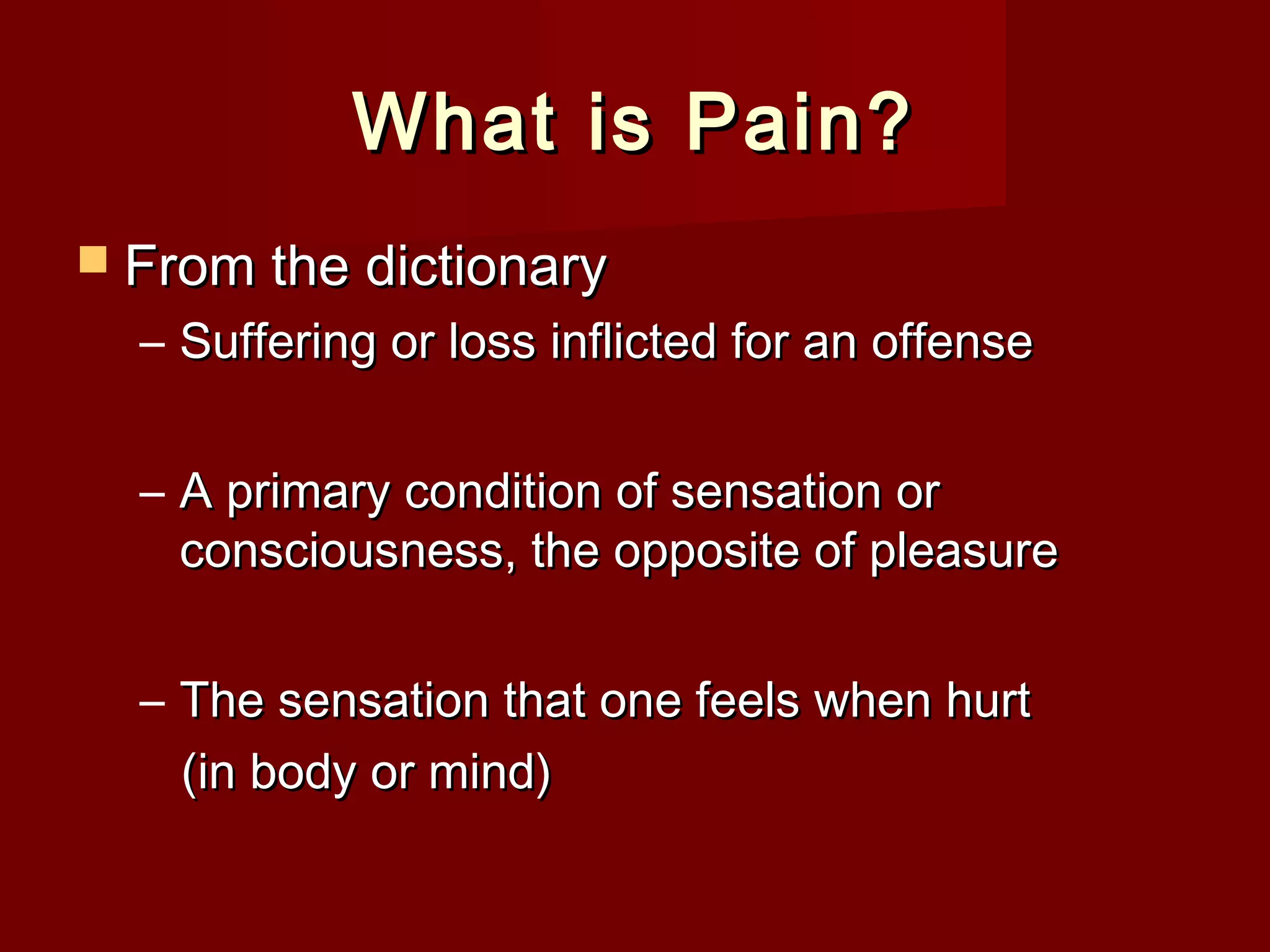 Lu v overview of pain | PPT
