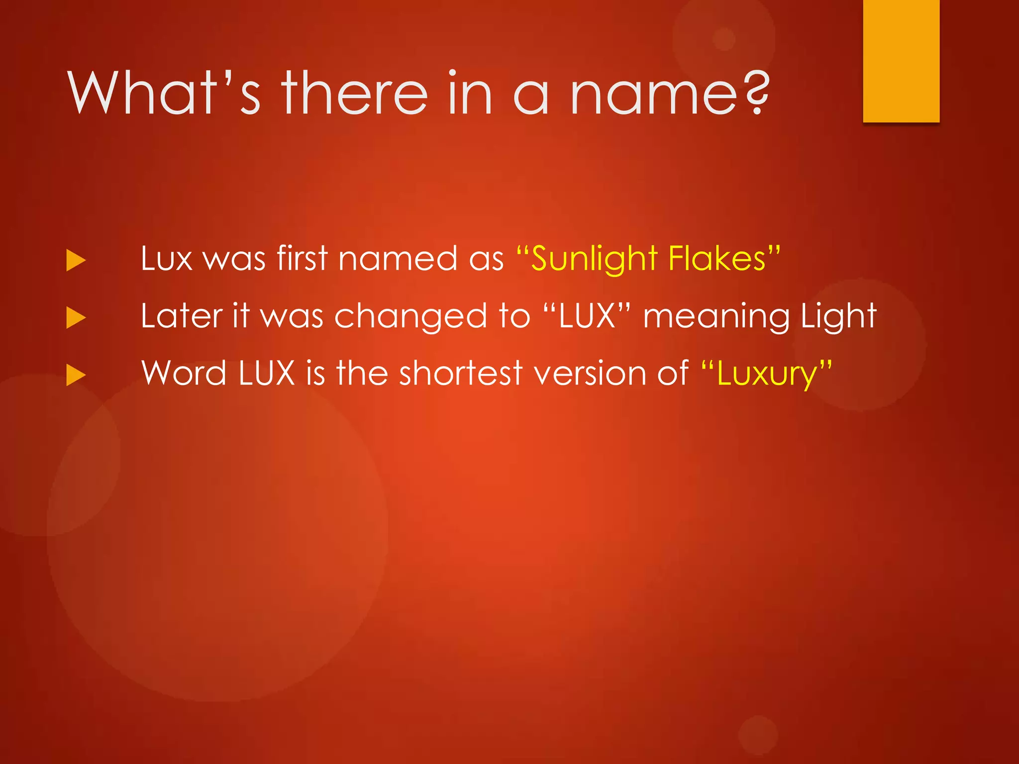 Lux as a Brand | PPTX
