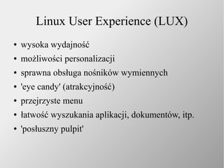 Linux User Experience | PPT
