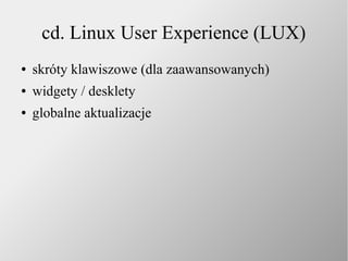 Linux User Experience | PPT