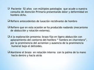 Sesión Luxación de hombro | PPT