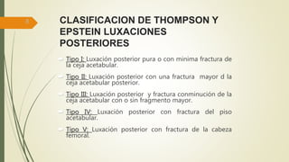 Luxacion de cadera | PPTX