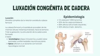 Luxación de cadera, valgo y varum dx y tx | PDF