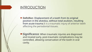 LUXATION injury of tmj with mouth and jaw | PPT