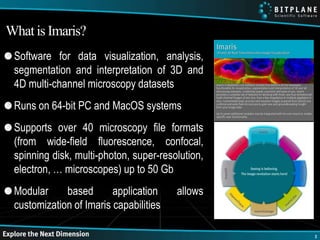 IMARIS - a comprehensive image processing toolbox | PPT