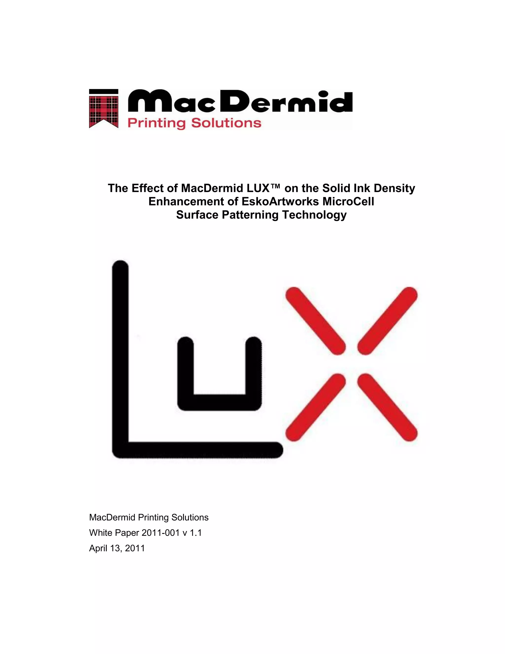 Lux effect on micro cell dmax sid v1.1 | PDF
