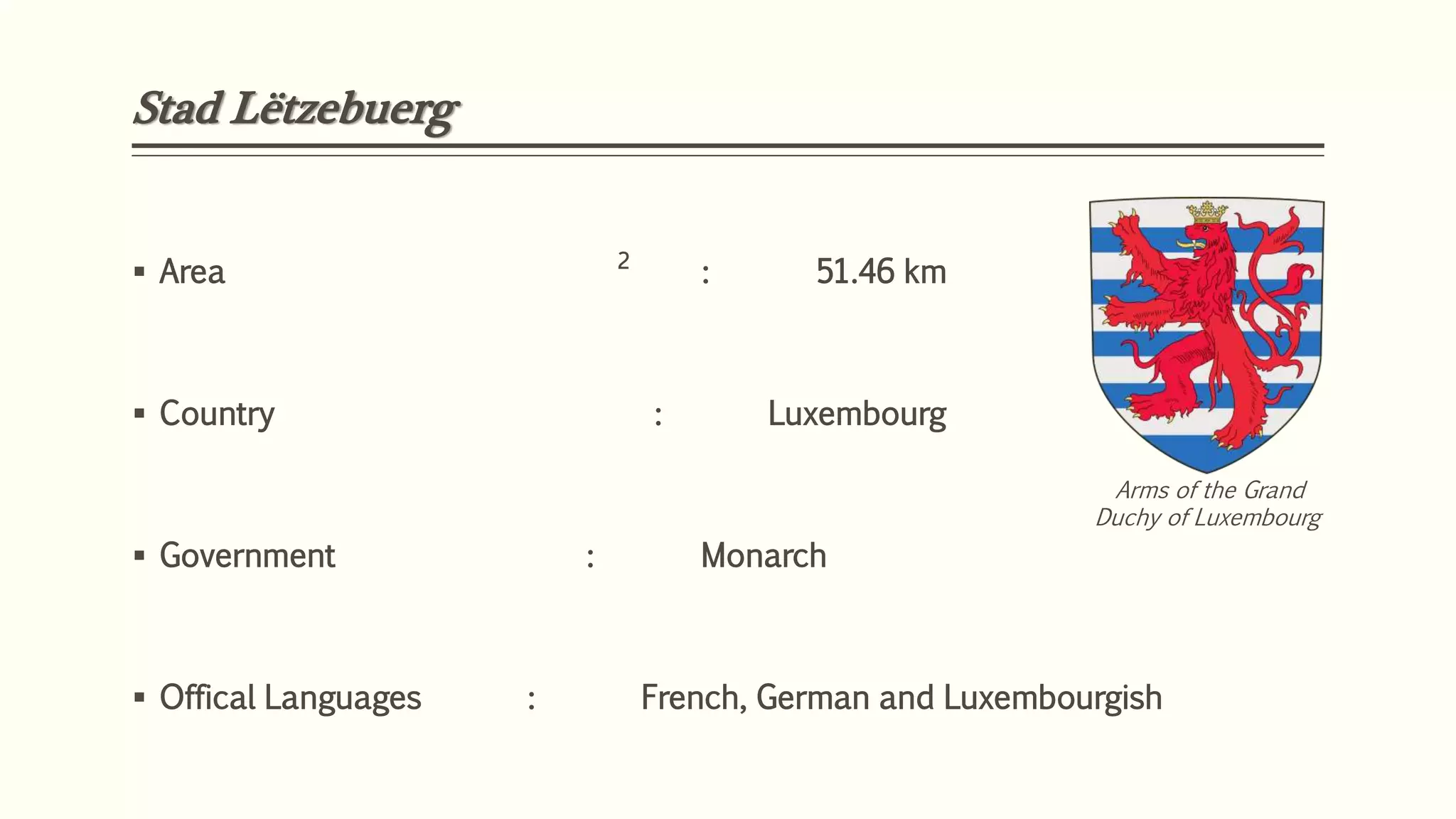 Luxembuorg city | PPTX