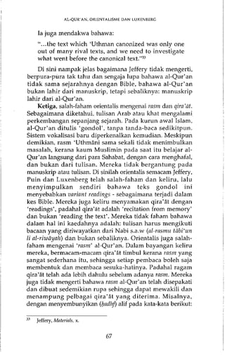 Al-Qur'an, Orientalisme dan Luxenberg | PDF