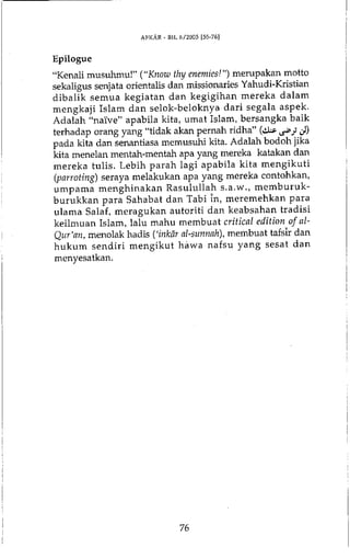 Al-Qur'an, Orientalisme dan Luxenberg | PDF