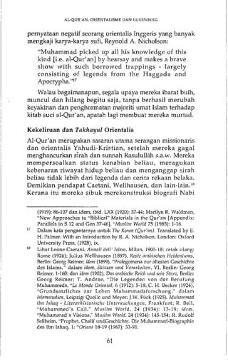 Al-Qur'an, Orientalisme dan Luxenberg | PDF