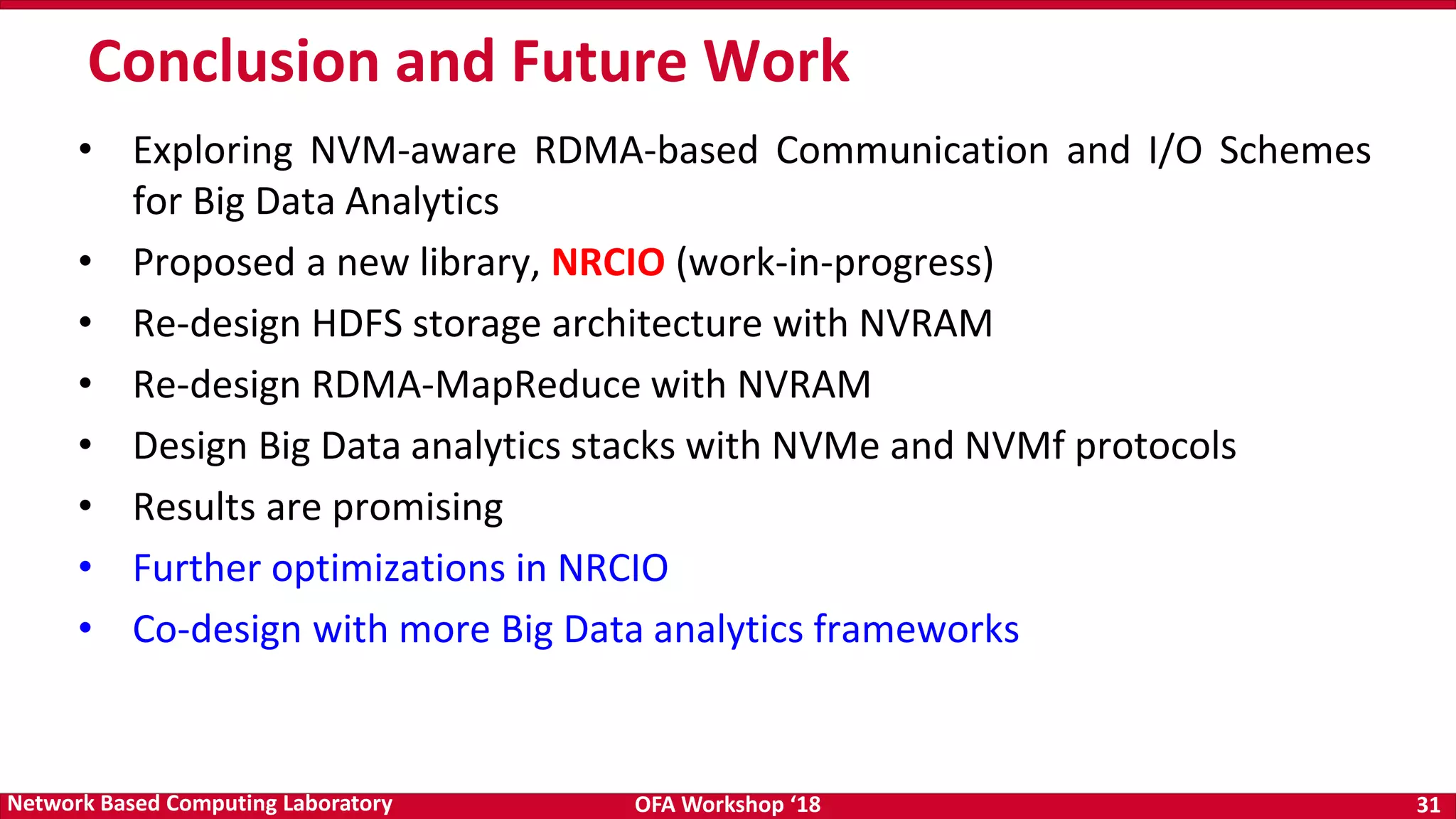 High-Performance Big Data Analytics with RDMA over NVM and NVMe-SSD | PDF
