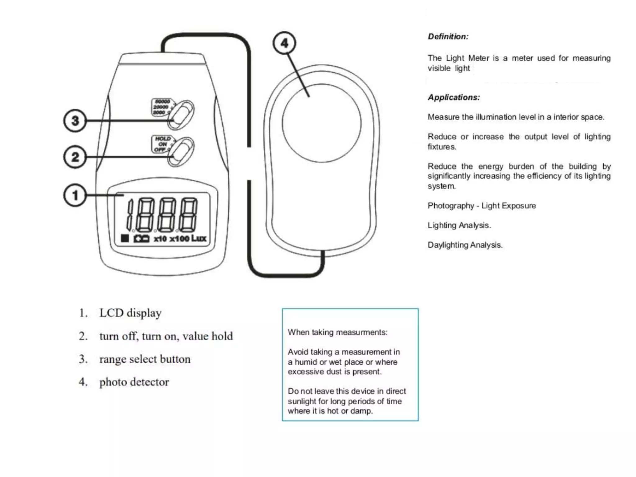 Lux meter notes | PPTX
