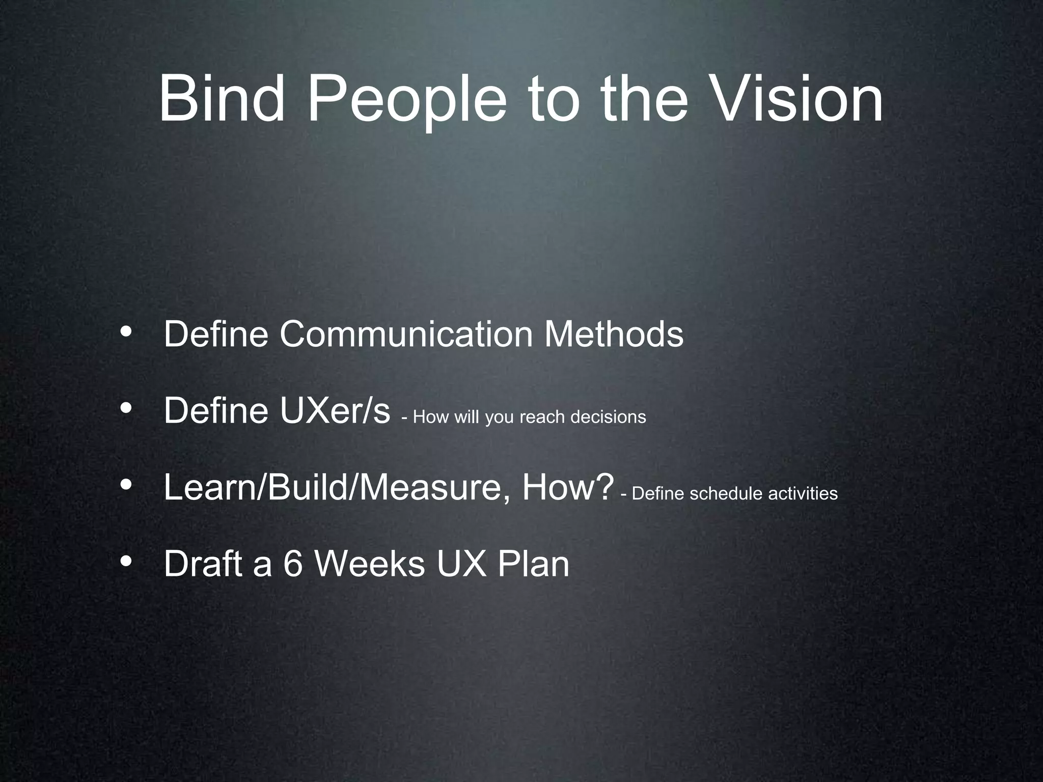 UX Vision leanuxmachine | PPT