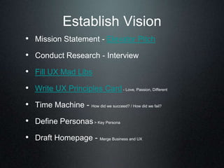 UX Vision leanuxmachine | PPT
