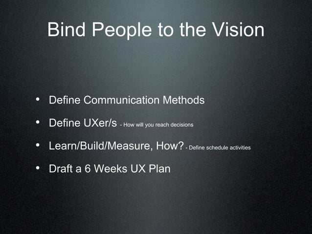 UX Vision leanuxmachine | PPT