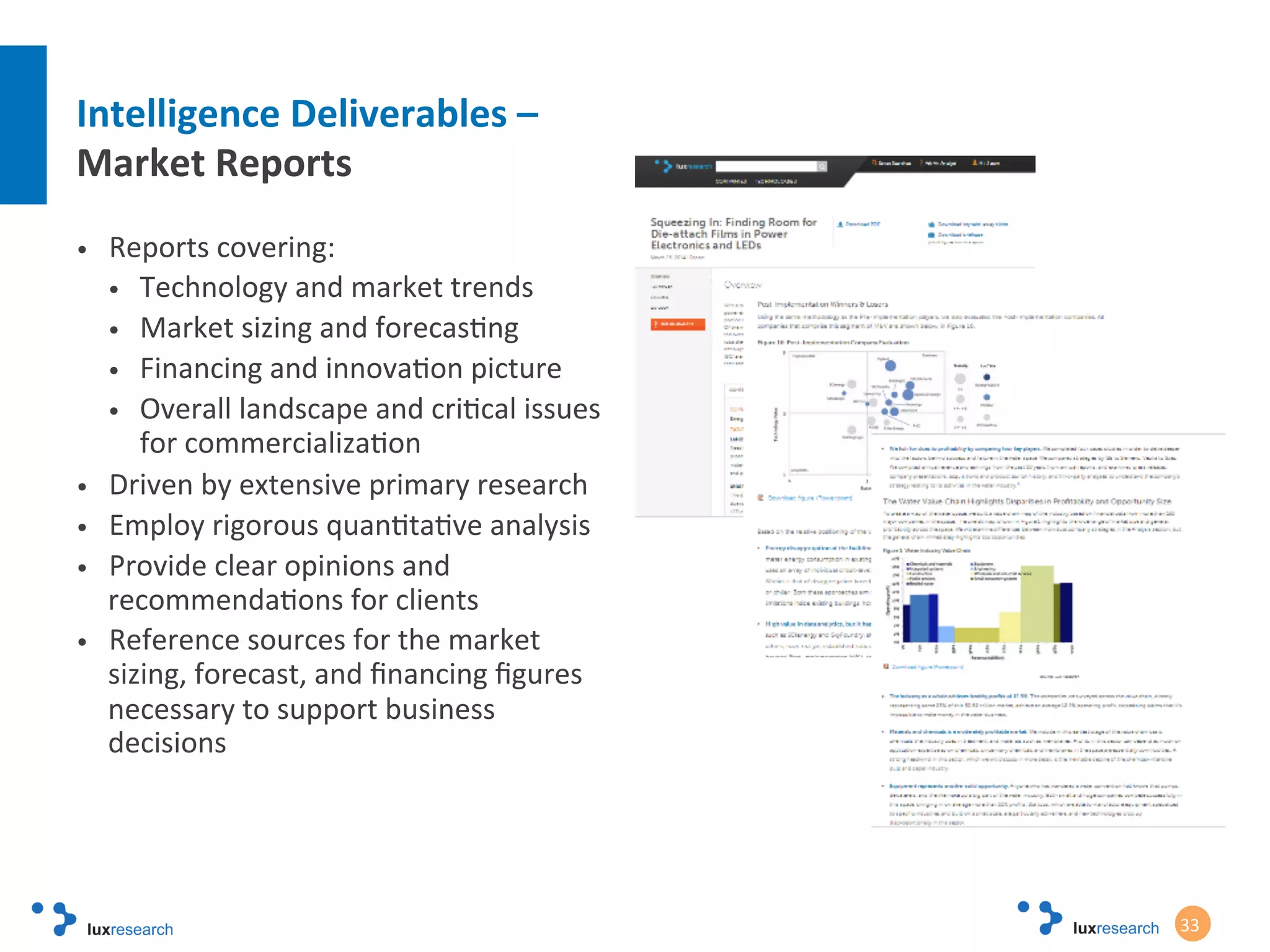 Lux Research intelligence overview presentation 2016 | PDF