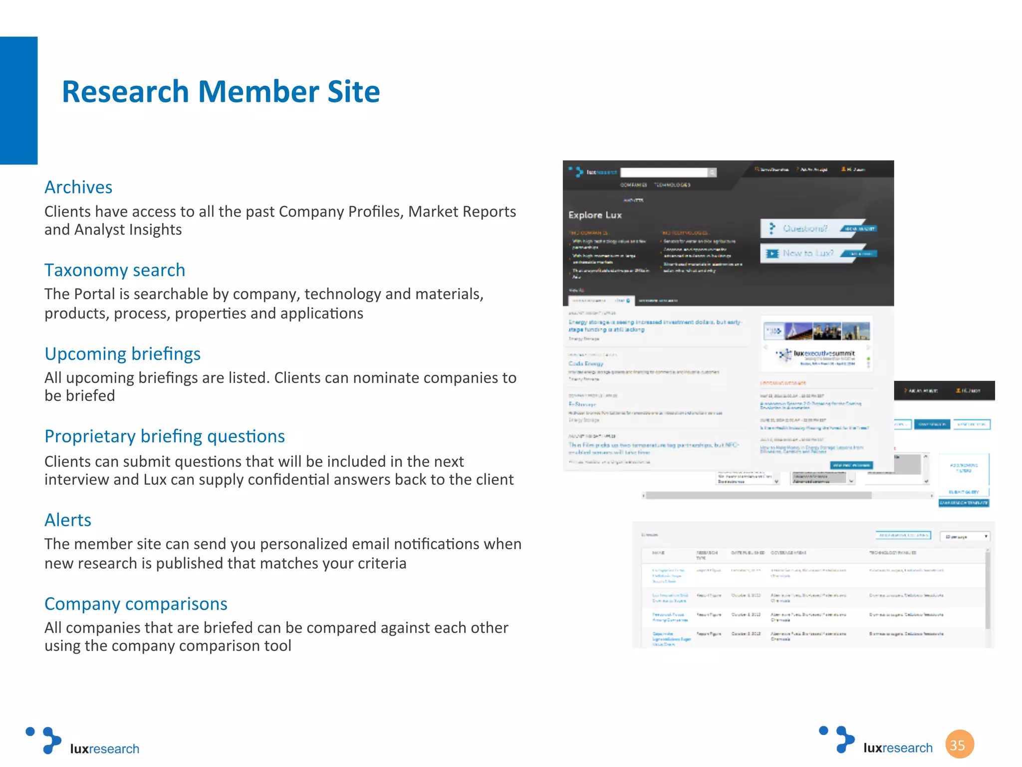 Lux Research intelligence overview presentation 2016 | PPT