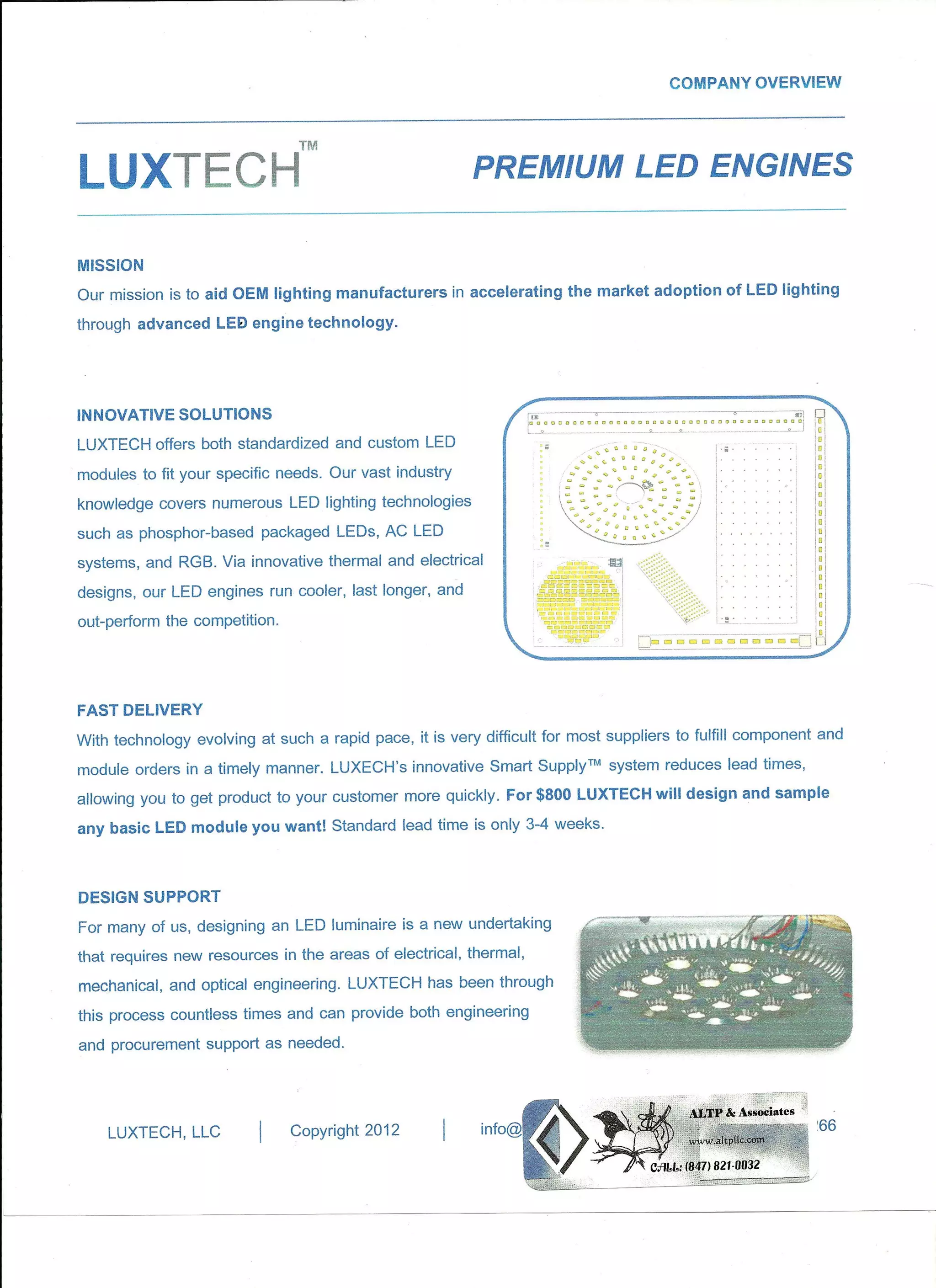 LUXTECH LED Light Engines Profile | PDF