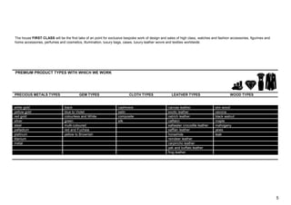 Luxury brand First Class | PDF