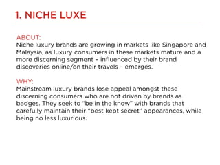 5 luxury market trends in Southeast Asia (July 2013) | PPT
