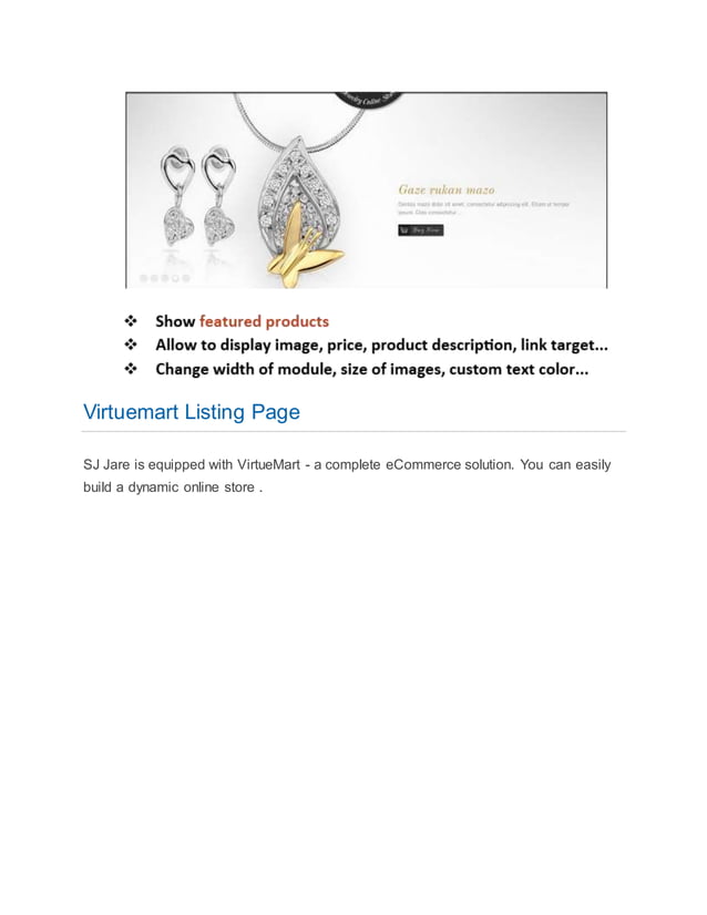 Luxury responsive joomla virtuemart template | PDF
