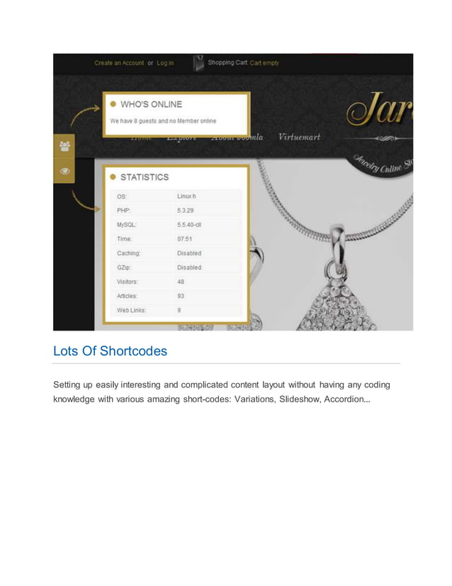Luxury responsive joomla virtuemart template | PDF