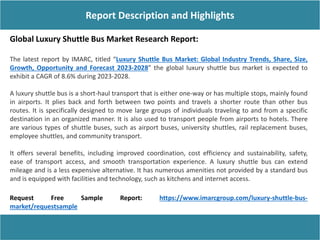 Luxury Shuttle Bus Market Growth, Demand and Challenges of the Key Industry Players 2028 | PPTX