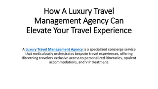 Luxury Travel Management Agency Review.potx