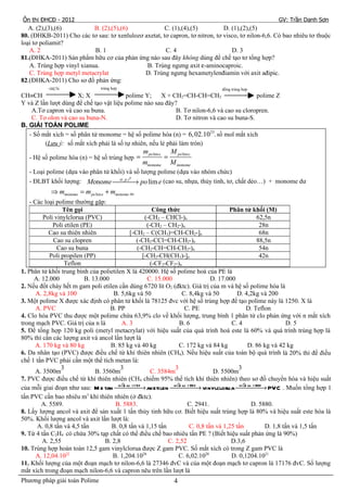 Luyen tap polime | PDF