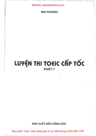Luyện thi toeic cấp tốc part 7 | PDF