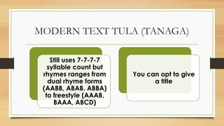 LUZON prominent genres.pptx urban writing and genres | PPT