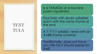 LUZON prominent genres.pptx urban writing and genres | PPT