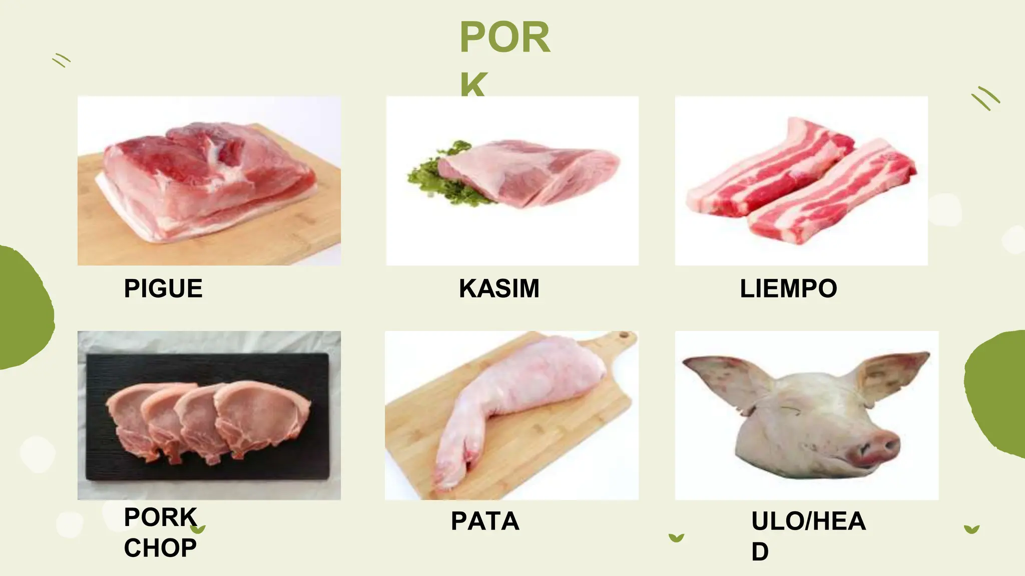 different cuts of meat | PPTX